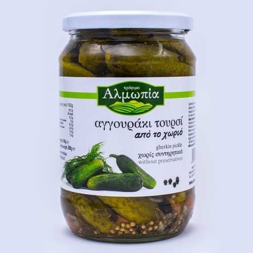 Almopia Gherkin Pickle 690g - Greek Wholesale