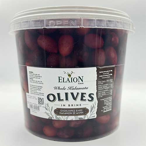Greek Kalamon Whole Olives 4.2lt - Greek Wholesale