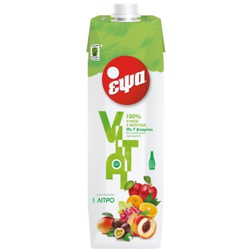 Epsa 100% Vita Juice ( With 9 Fruits+7 Vitamins) 12x1lt - Greek Wholesale